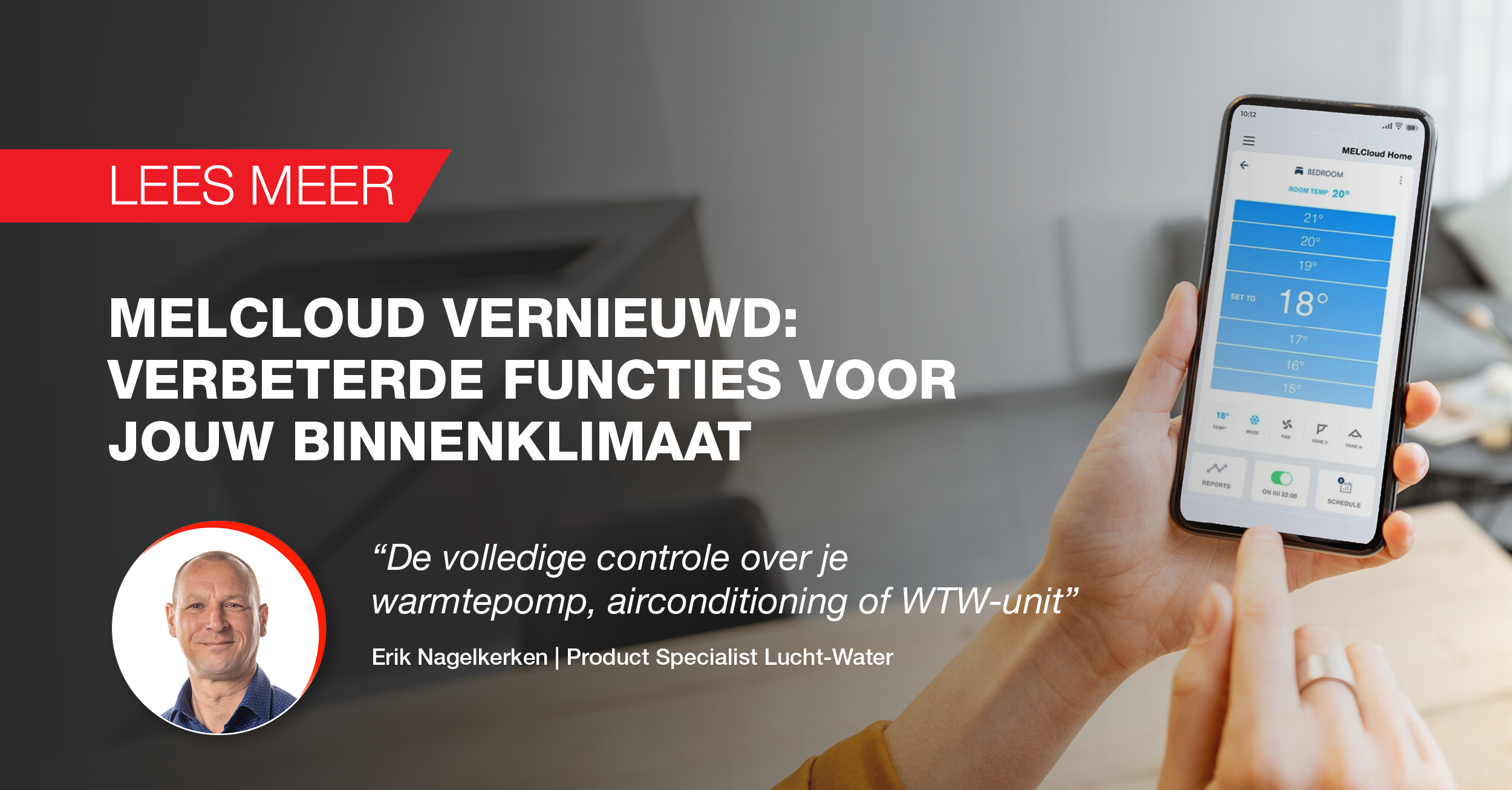 Besturing warmtepomp, airco en WTW-unit in je broekzak met MELCloud ...